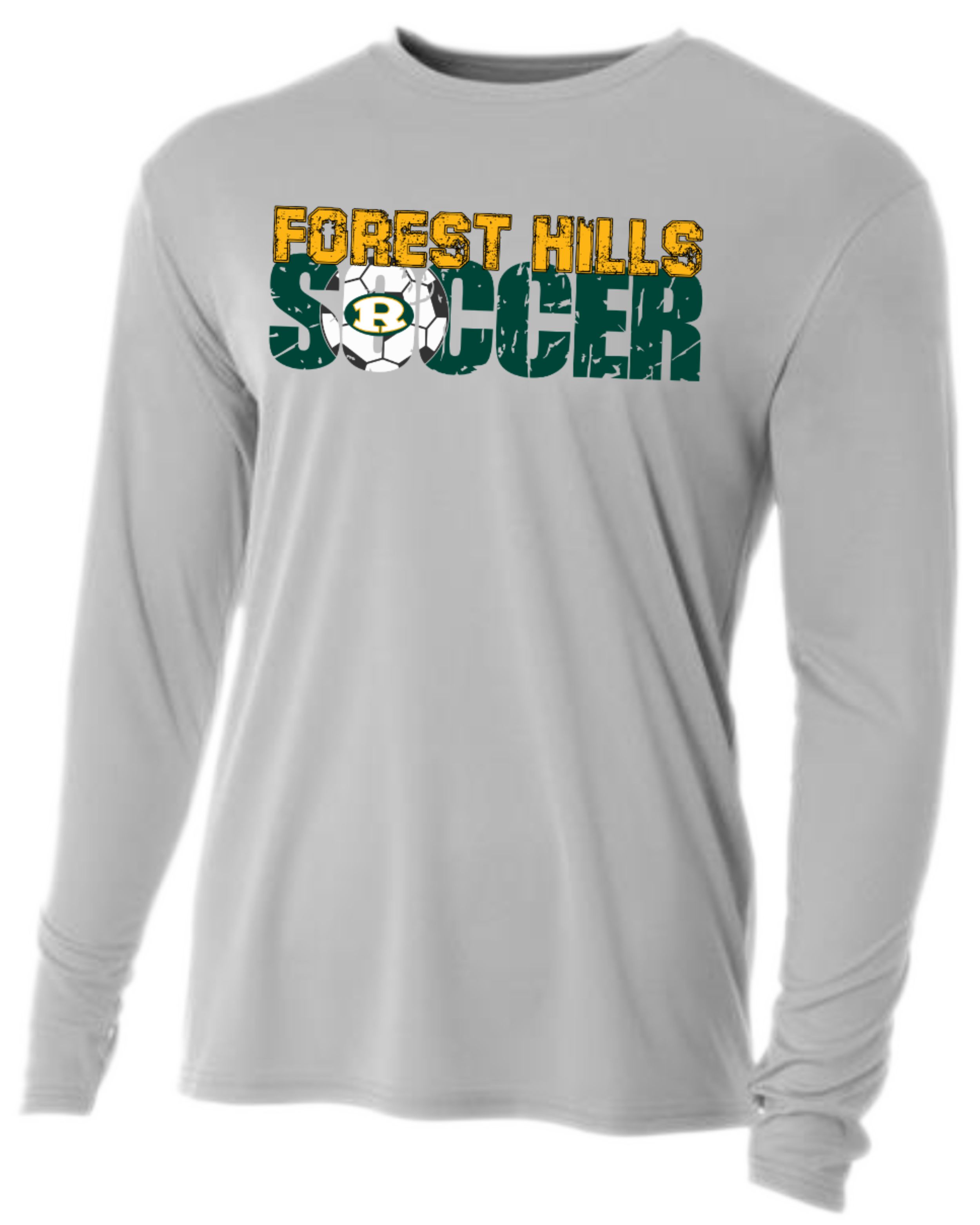FH Soccer (Grunge Design) - Dry Fit Long Sleeve Tee – Ridge Prints ...
